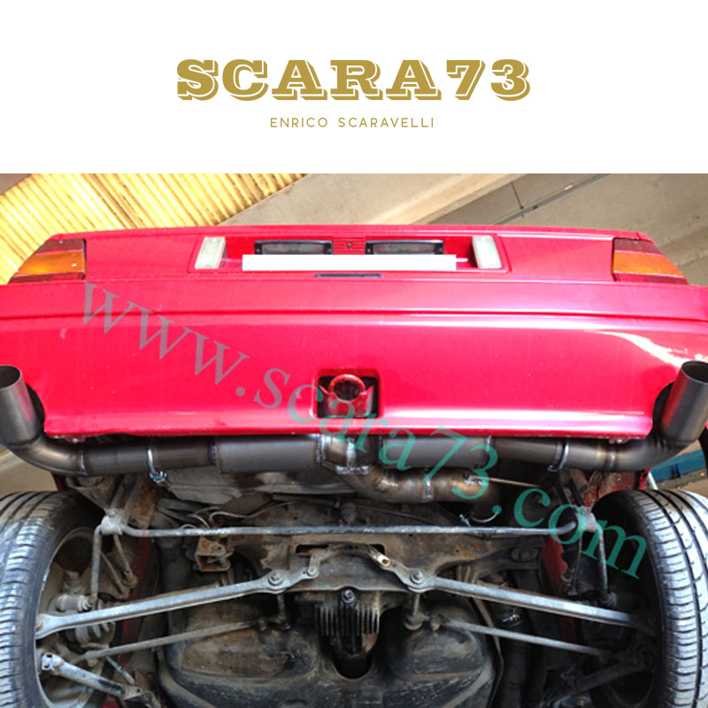 SC73 Titanium complete exhaust - SCARA73 Italia