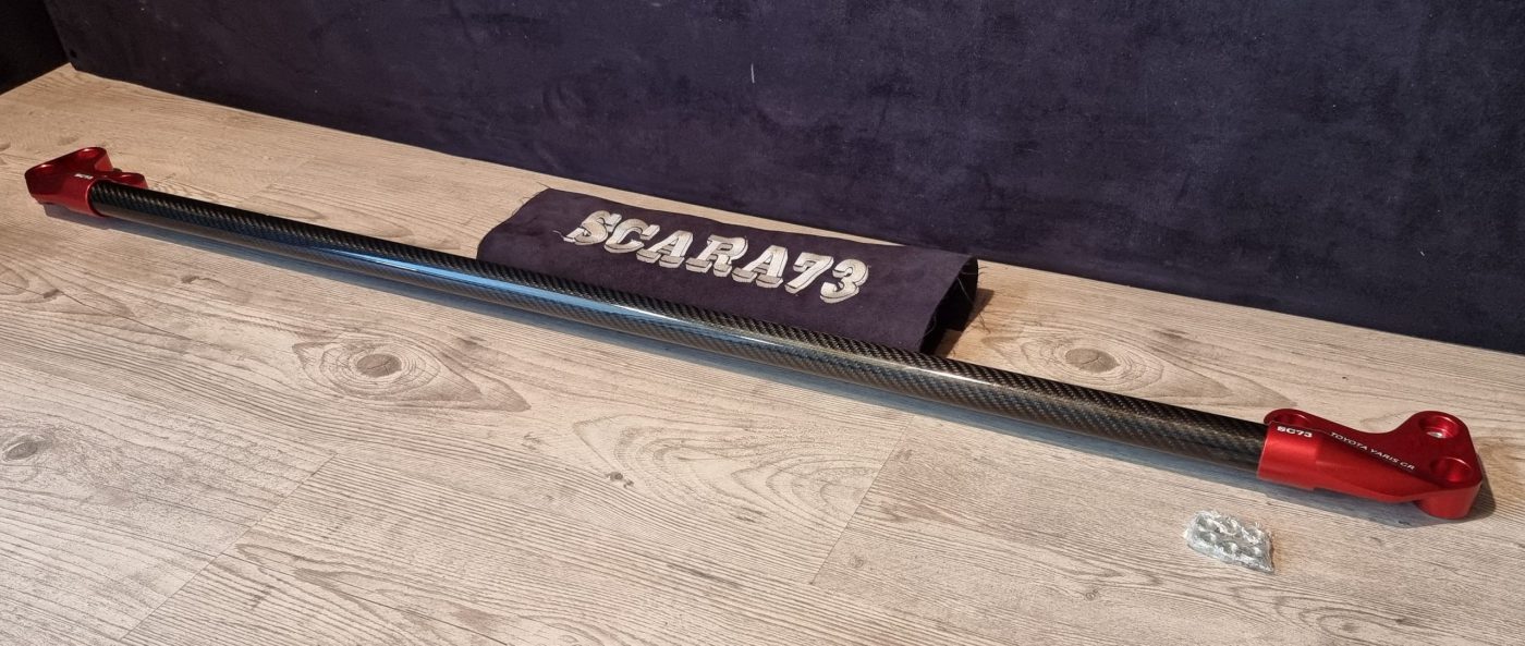 Carbon fiber front strut bar kit - SCARA73 Italia